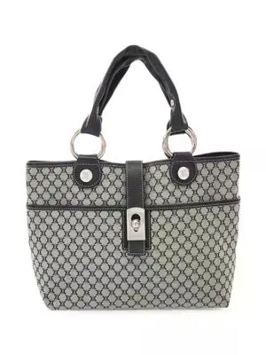 Celine Macadam Canvas Tote Bag - Grey