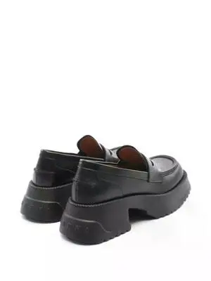 Marni Leather Platform Loafers