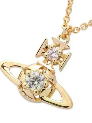VIVIENNE WESTWOOD Tone Crystal Orb Pendant Necklace