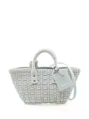 Balenciaga 2000s Bistro Basket Tote Bag - Blue