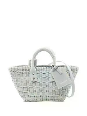 Balenciaga 2000s Bistro Basket Tote Bag - Blue