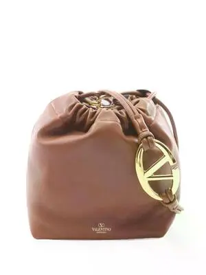 Valentino Garavani Vlogo Mini Bucket Bag - Brown