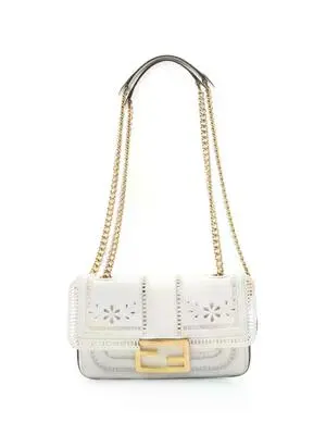 Fendi 2000s Apollo Floral Shoulder Bag
