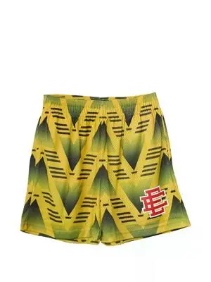 ERIC EMANUEL Geometric-pattern Shorts - Yellow