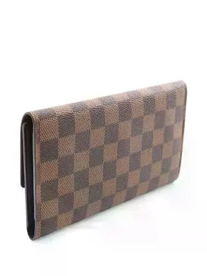 LOUIS VUITTON 2002 Damier Ebene Trifold Wallet