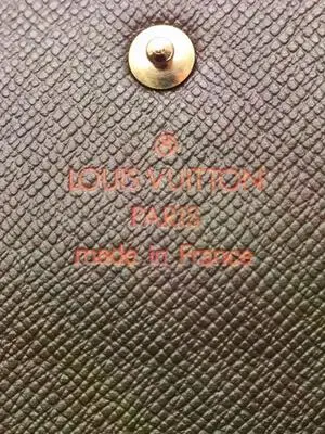 LOUIS VUITTON 2002 Damier Ebene Trifold Wallet