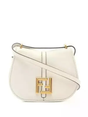 Fendi Small C'mon Ff-plaque Shoulder Bag - White