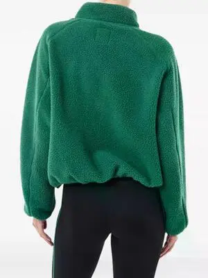P.E Nation Takeover Fleece-texture Bomber Jacket - Green