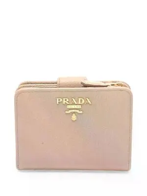 Prada 2000s Bi-fold Leather Wallet - Neutrals