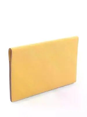 Hermès 2009 Mc2 Fleming Epsom Wallet - Yellow