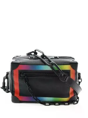 LOUIS VUITTON 2019 Taiga Rainbow Chain Shoulder Bag - Black