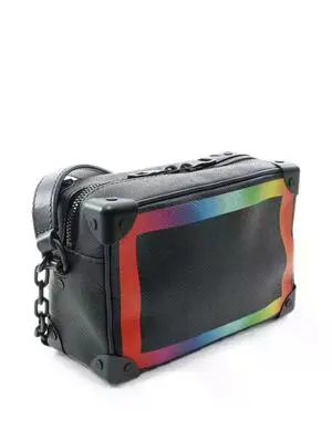 LOUIS VUITTON 2019 Taiga Rainbow Chain Shoulder Bag
