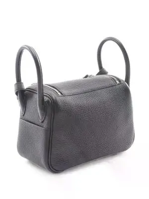 Hermès 2023 Mini Lindy Two-way Handbag - Black