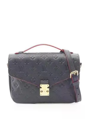 LOUIS VUITTON Pochette Métis Monogram Empreinte Tote Bag - Blue