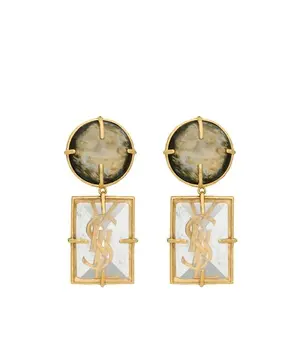 Saint Laurent Pendant Earrings - Yellow