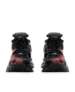 Balenciaga Sneakers Runner Graffiti Da Uomo In Nero