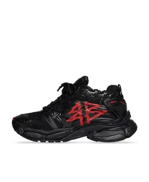 Balenciaga Sneakers Runner Graffiti Da Uomo In Nero