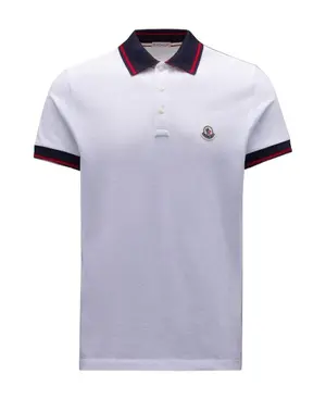Moncler Logo Polo Shirt - Optical White