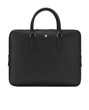 Montblanc Logo Logo Briefcase - Black