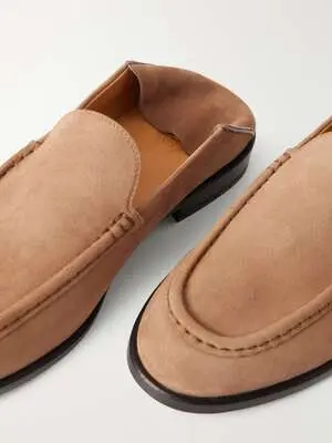 TOD'S Logo-detailed Suede Loafers