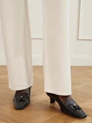TOD'S Leather Pumps With Logo Detail