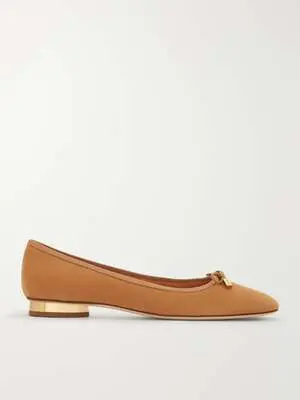 TOD'S Suede Ballet Flats - Tan
