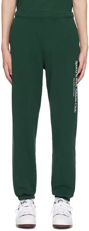 SPORTY  RICH Loose Waist Sweatpants - Green