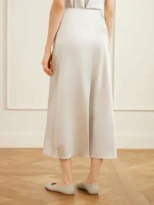 THE PARK Max Silk-satin Maxi Skirt