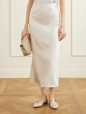 THE PARK Max Silk-satin Maxi Skirt