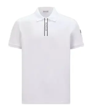 Moncler Logo Motif Polo Shirt - White