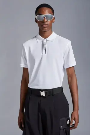 Moncler Logo Motif Polo Shirt
