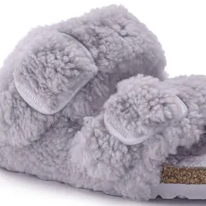 BIRKENSTOCK Round-headed Slippers