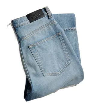 Gucci Bleached Stone Washed Denim Pants