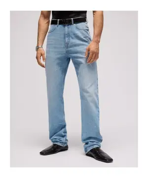 Gucci Bleached Stone Washed Denim Pants