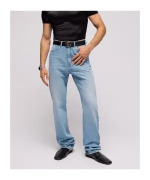 Gucci Bleached Stone Washed Denim Pants