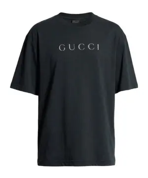 Gucci Cotton Jersey T-shirt With Print - Black