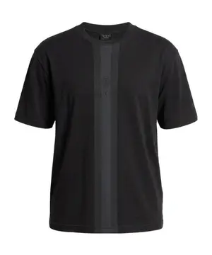 Gucci Cotton T-shirt With Muted Web - Black