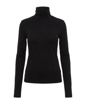 Gucci Seamless Stretch Nylon Jersey Top - Black