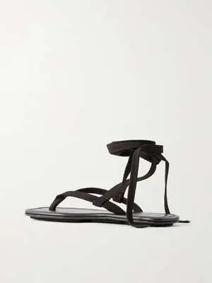 ST. AGNI Suede Sandals