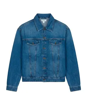 Off-White Long-sleeved Denim Jacket - Blue