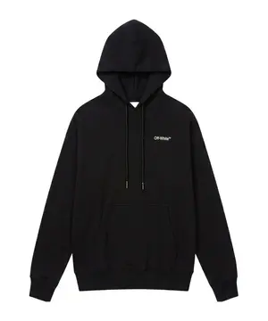 Off-White Hooded Sweatshirt - Black