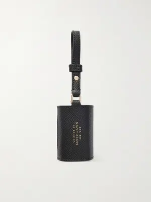 Smythson Panama Leather Pet Waste Bag Holder
