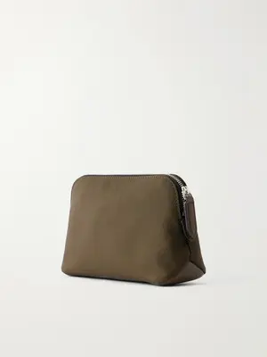Smythson Norton Canvas Pouch - Green