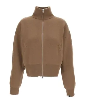 Extreme Cashmere Zip-up Sweater - Brown