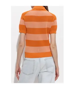 Lacoste Striped Knit Polo Shirt