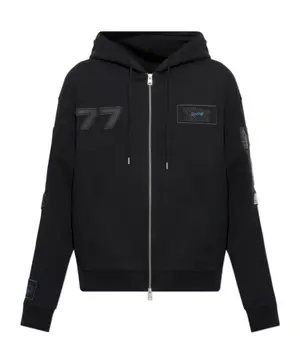 ALLSAINTS Long Sleeve Full Zip Hooded Sweatshirt