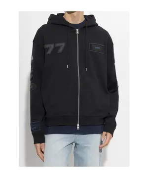 ALLSAINTS Long Sleeve Full Zip Hooded Sweatshirt