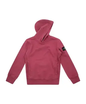 Stone Island Long-sleeve Hooded Sweatshirt - Garnet