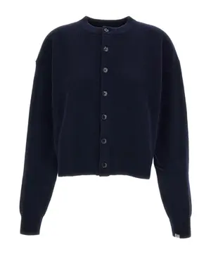 Extreme Cashmere Button-up Cashmere-blend Cardigan - Blue