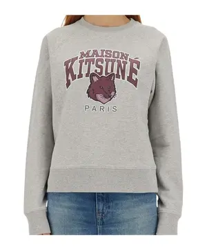 Maison Kitsuné Crewneck Long Sleeve Sweatshirt